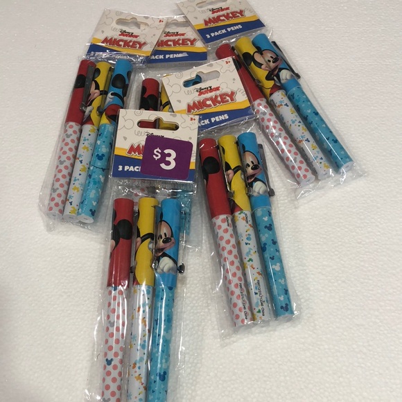 Disney | Party Supplies | Disney Mickey Mouse Party Pens Bundle Of 5 ...